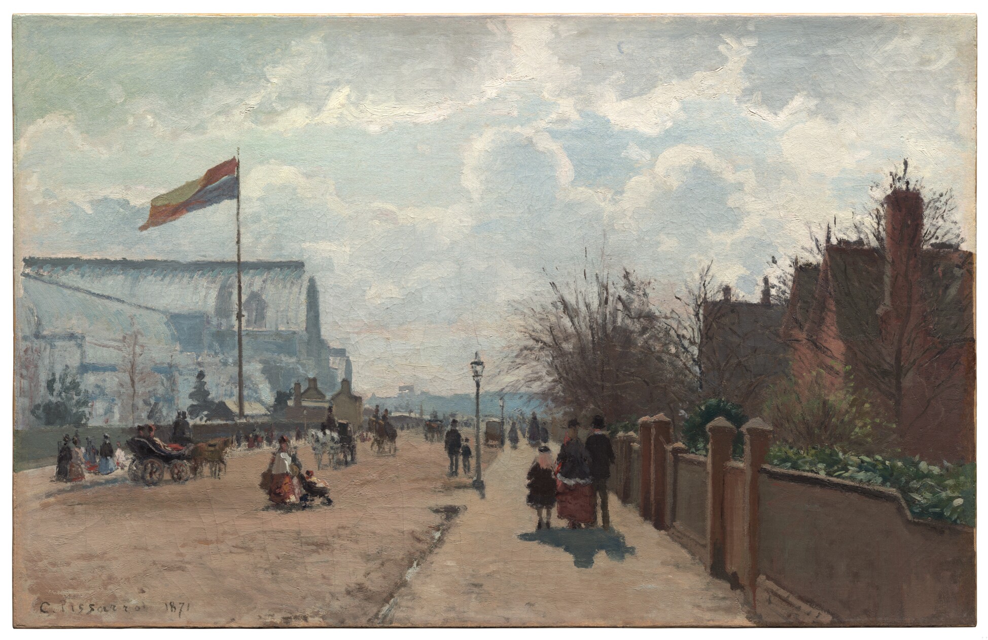 Pissarro, Crystal Palace, London, 181 | Camille pissarro, Art institute ...